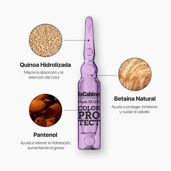 Ampolla Capilar Color Protect (Caja 7und) 5ml. LACABINE – DMujeres